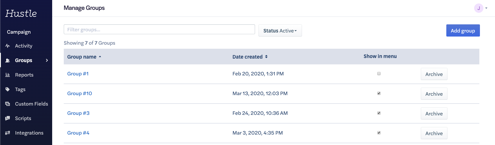 Admin Quick Start – Hustle